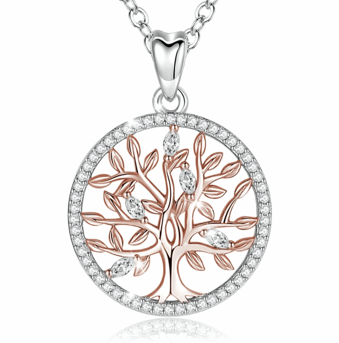 Lebensbaum Kette Rosegold | Zen Spirit